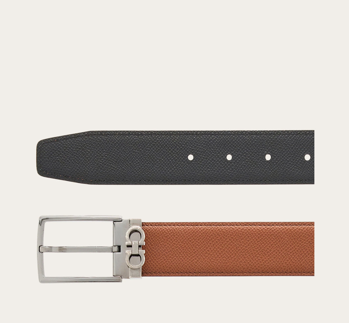 Reversible and adjustable Gancini belt - Ferragamo – Luxe Colombo