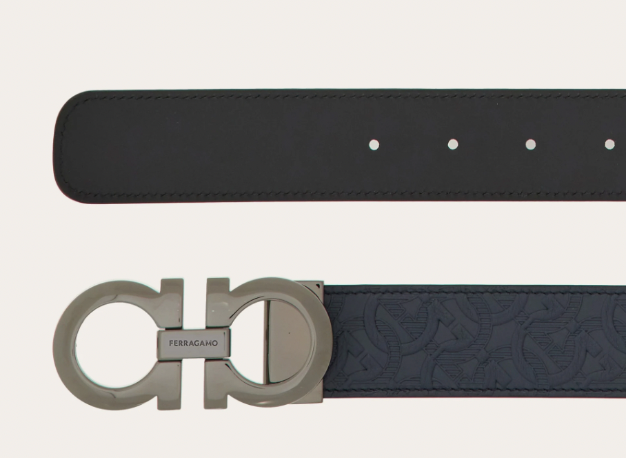 Reversible and adjustable Gancini belt - Ferragamo – Luxe Colombo