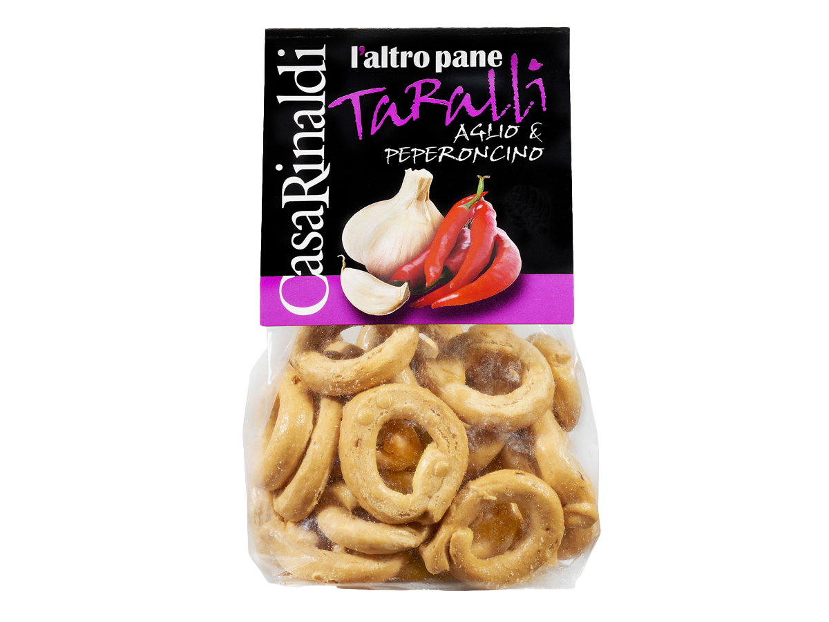 Taralli Snack Garlic & Hot Pepper 200g - Casa Rinaldi – Luxe Colombo